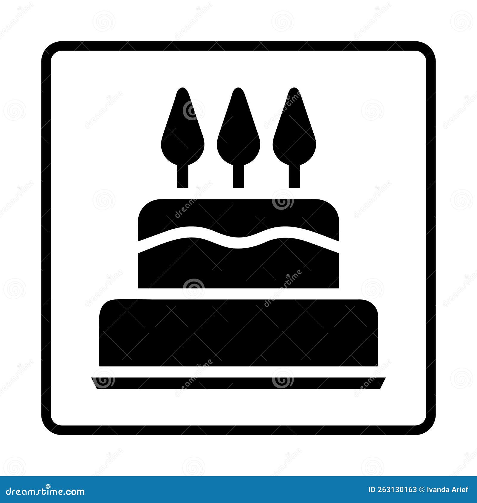 Rum Cake Solid Icon. Sweet Bun With Pastry Cream Or Syrup Symbol, Glyph ...