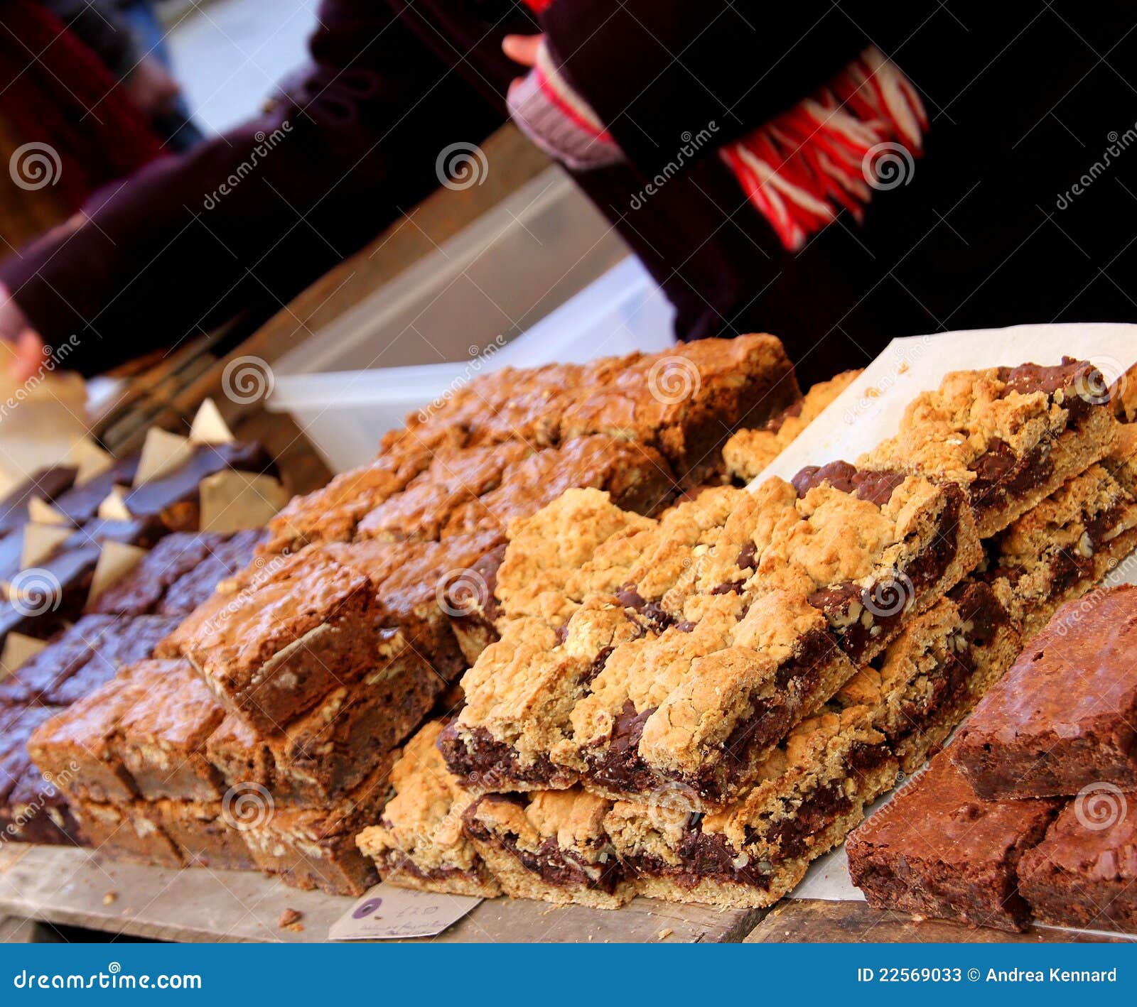 Cake Stall in a Christmas Market Stock Image - Image of calories, fresh ...