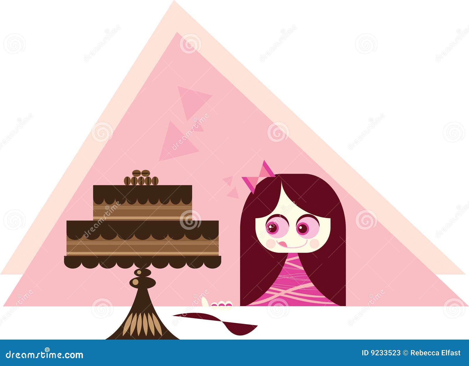 Cake temptation stock vector. Illustration of celebration - 9233523