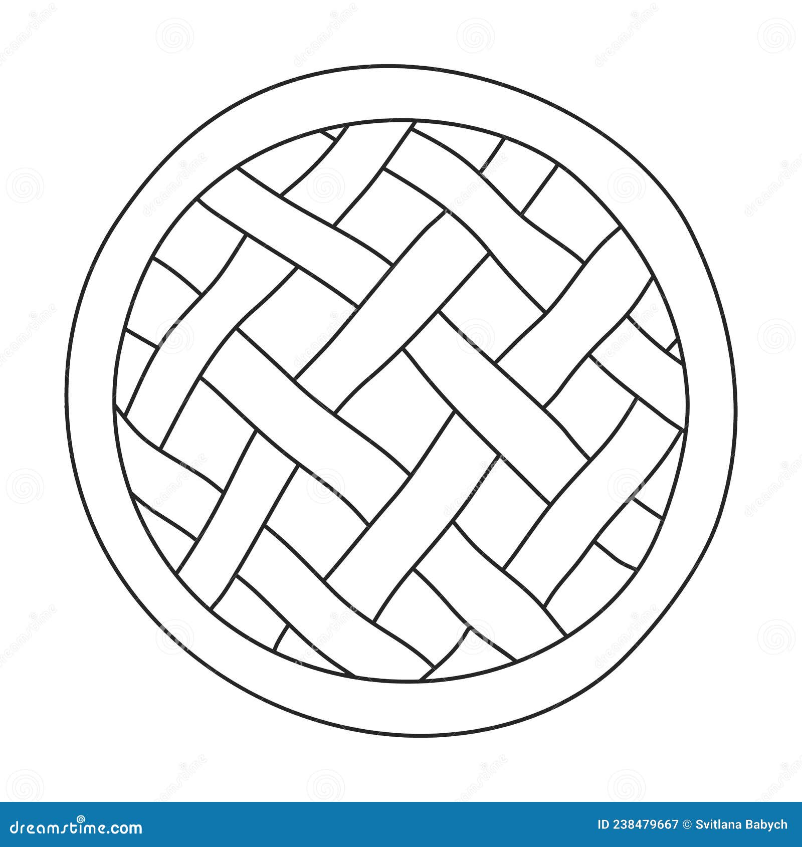 Cake Top View Vector Icon.Outline Vector Icon Isolated on White ...