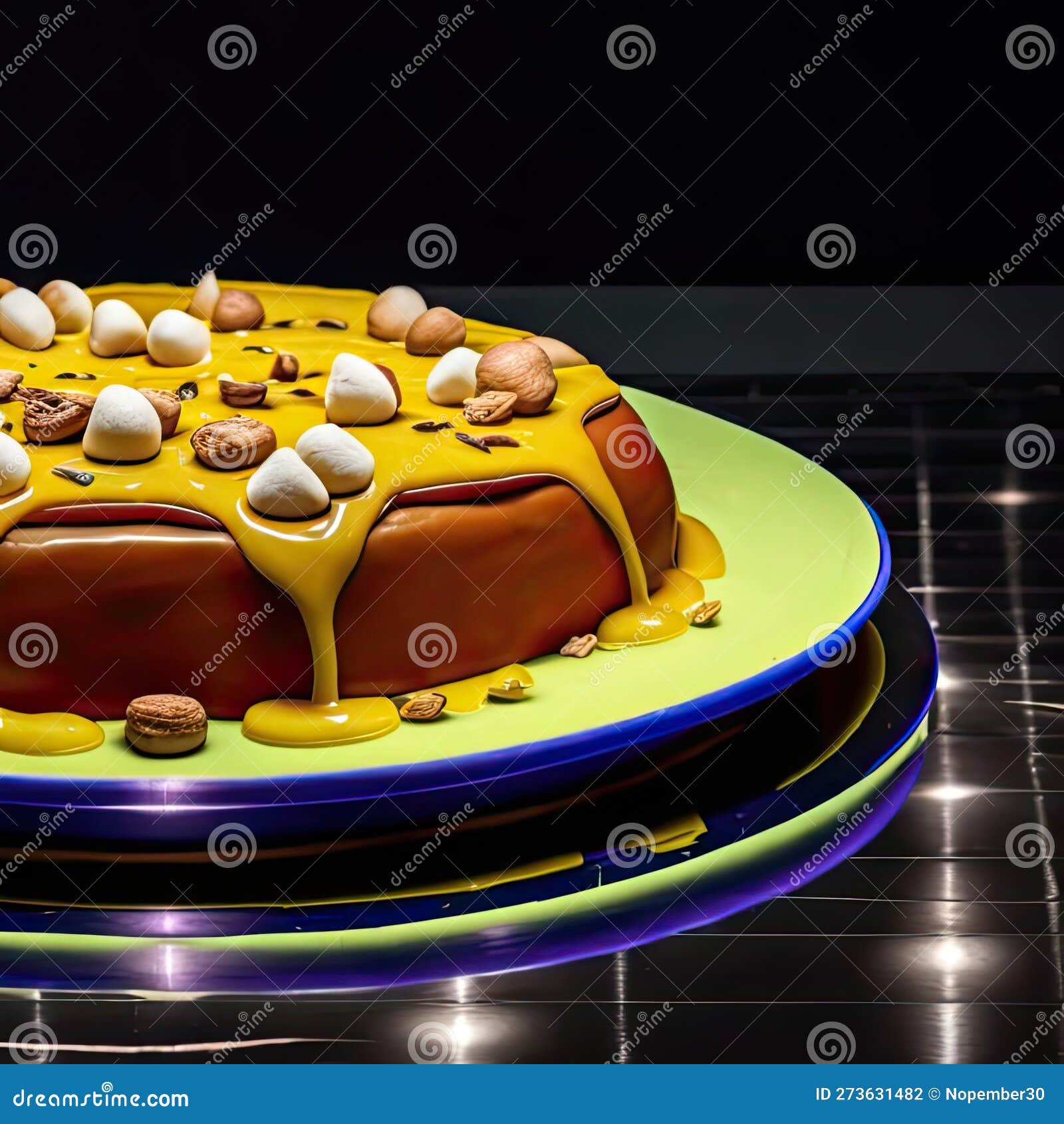 Realistic Cake stock illustration. Illustration of mold - 273631482