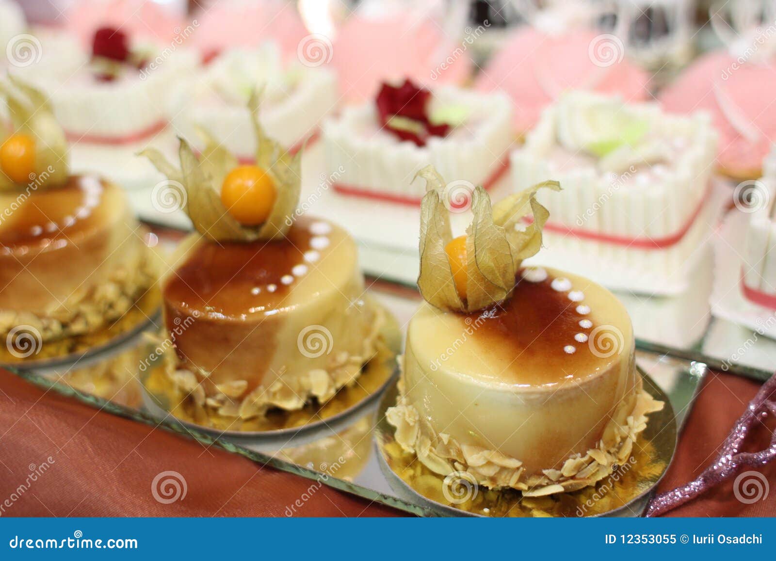 Cakes stock image. Image of desert, confectionery, color - 12353055