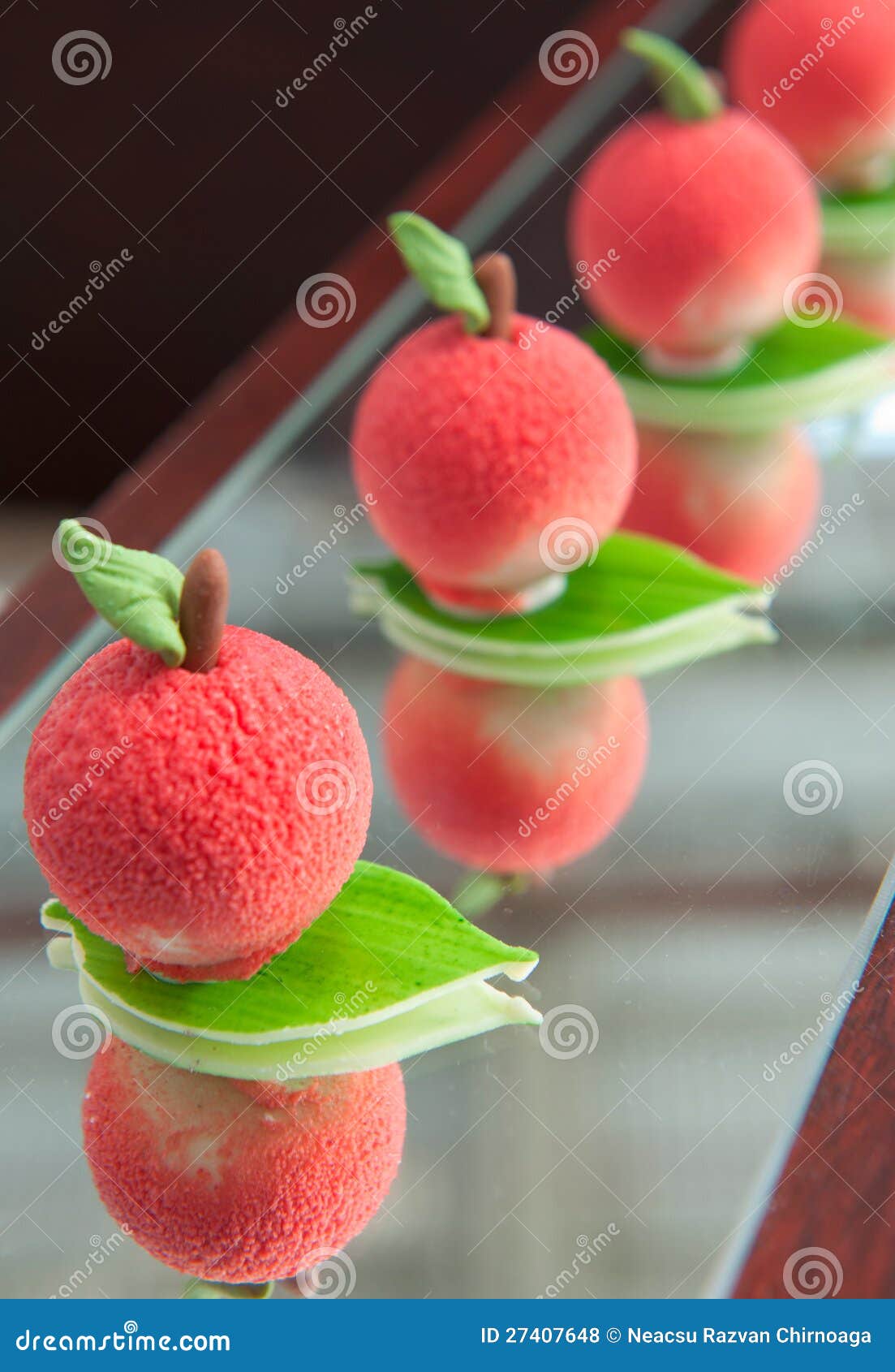 Cakes in apple shape stock photo. Image of expertise - 27407648