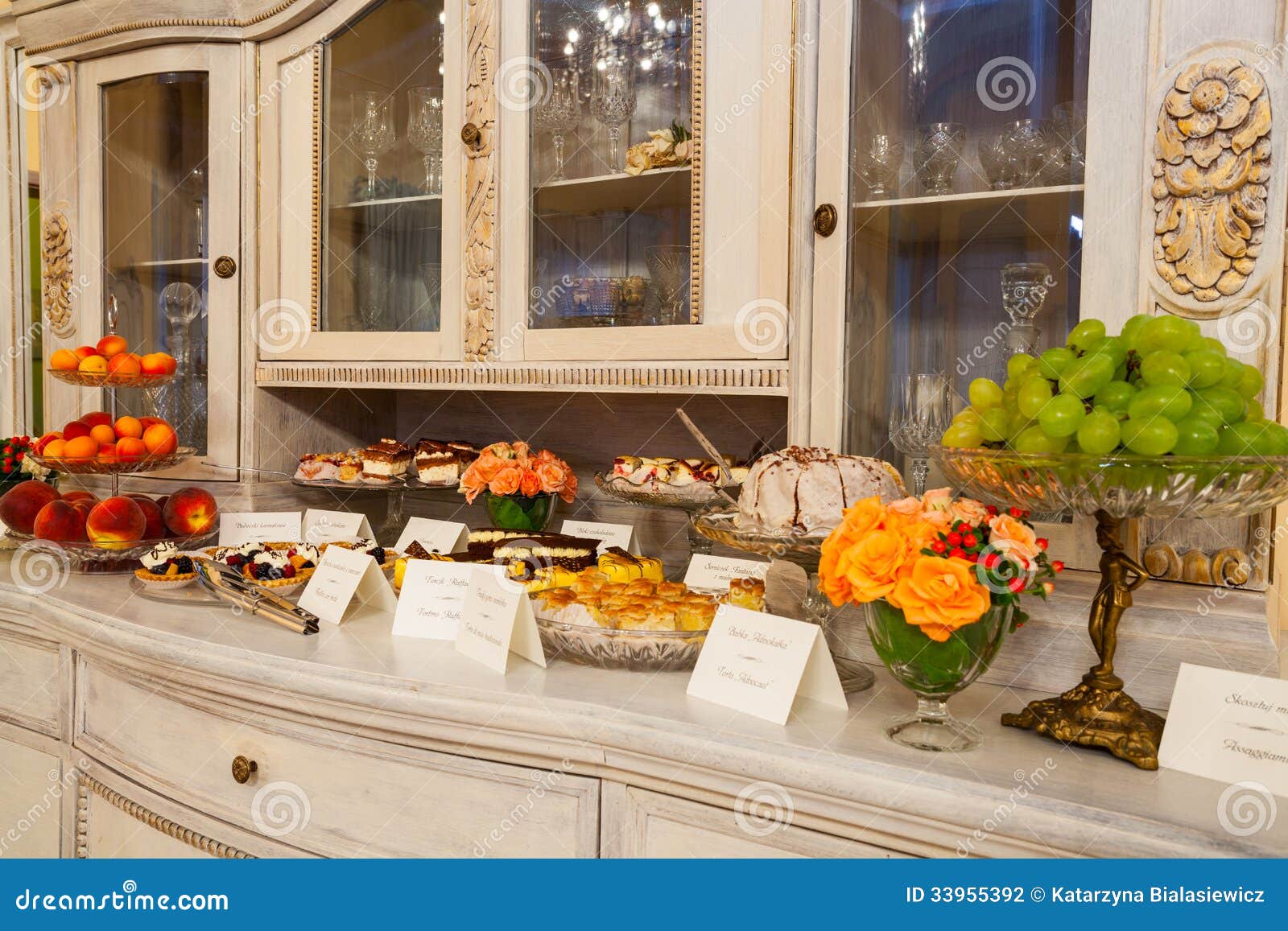 Cakes on a commode stock photo. Image of delicious, elaborated - 33955392