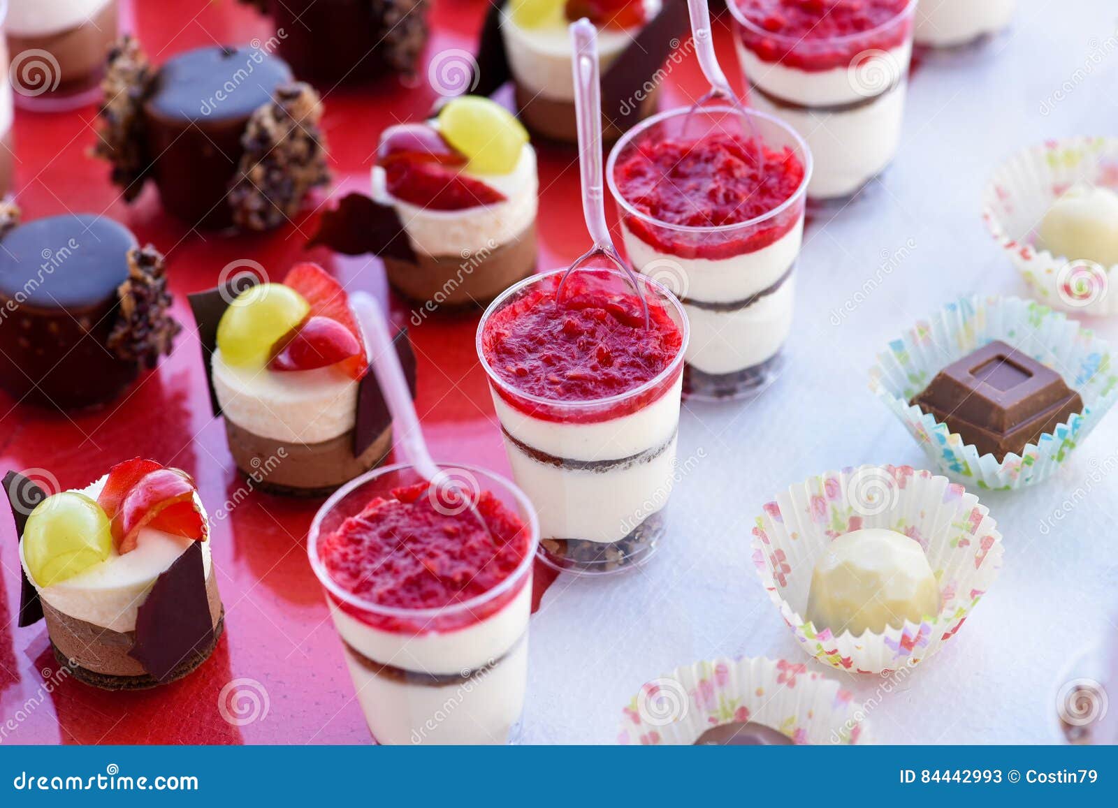 Cakes in cups stock image. Image of cups, holiday, delicious - 84442993