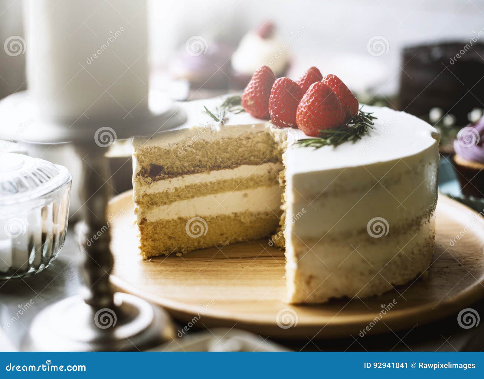 Cakes Delicious Dessert Bakery Event Party Reception Stock Image ...