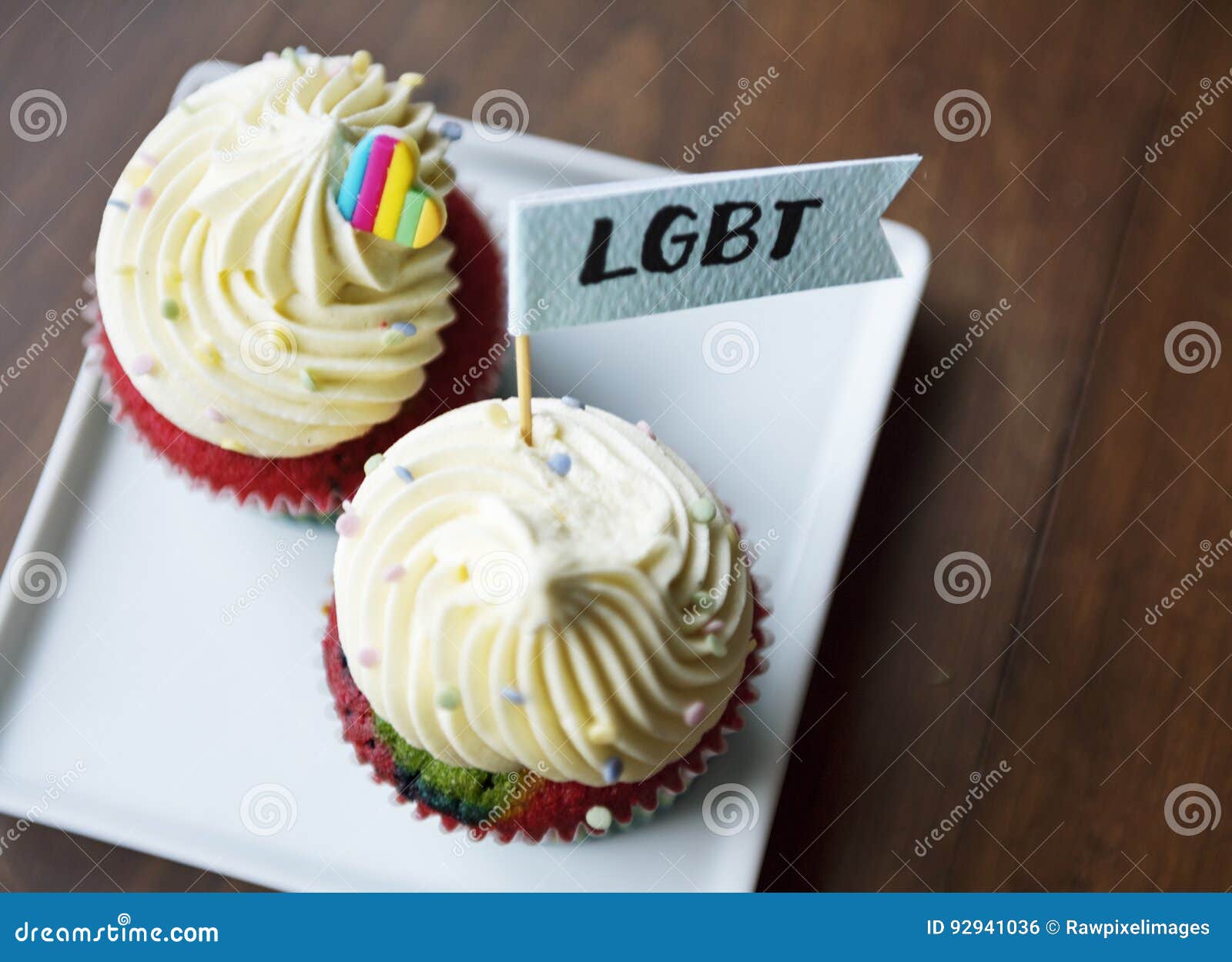 Cakes Delicious Dessert Bakery LGBT Support Event Party Stock Photo ...