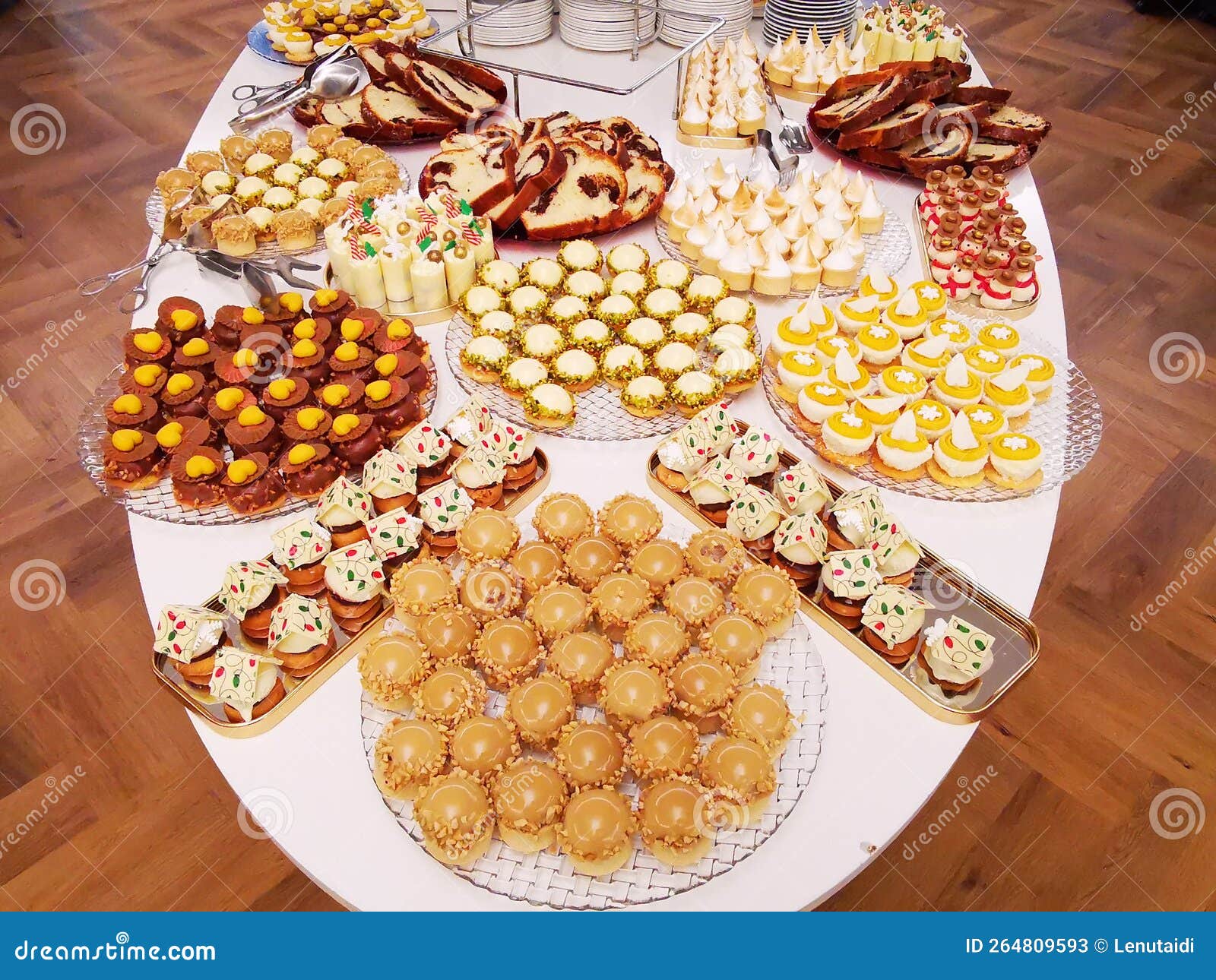 Cakes with Different Flavors and Shapes Stock Image - Image of ...