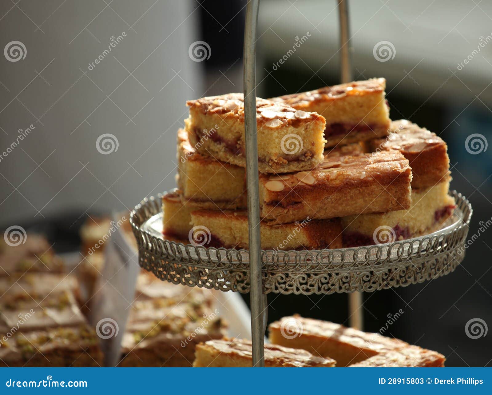 Cakes on Display at Stall stock image. Image of home - 28915803