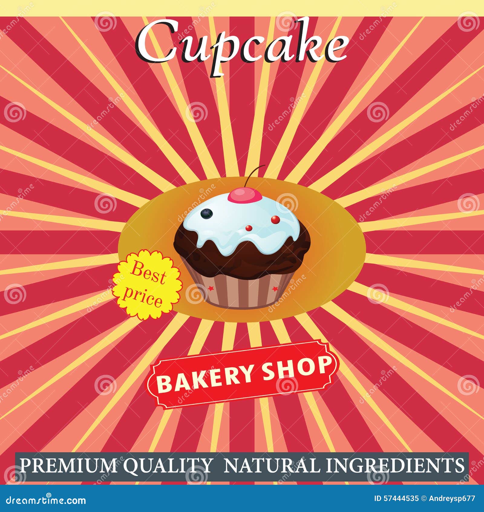 Cakes label stock vector. Illustration of sweet, anniversary - 57444535
