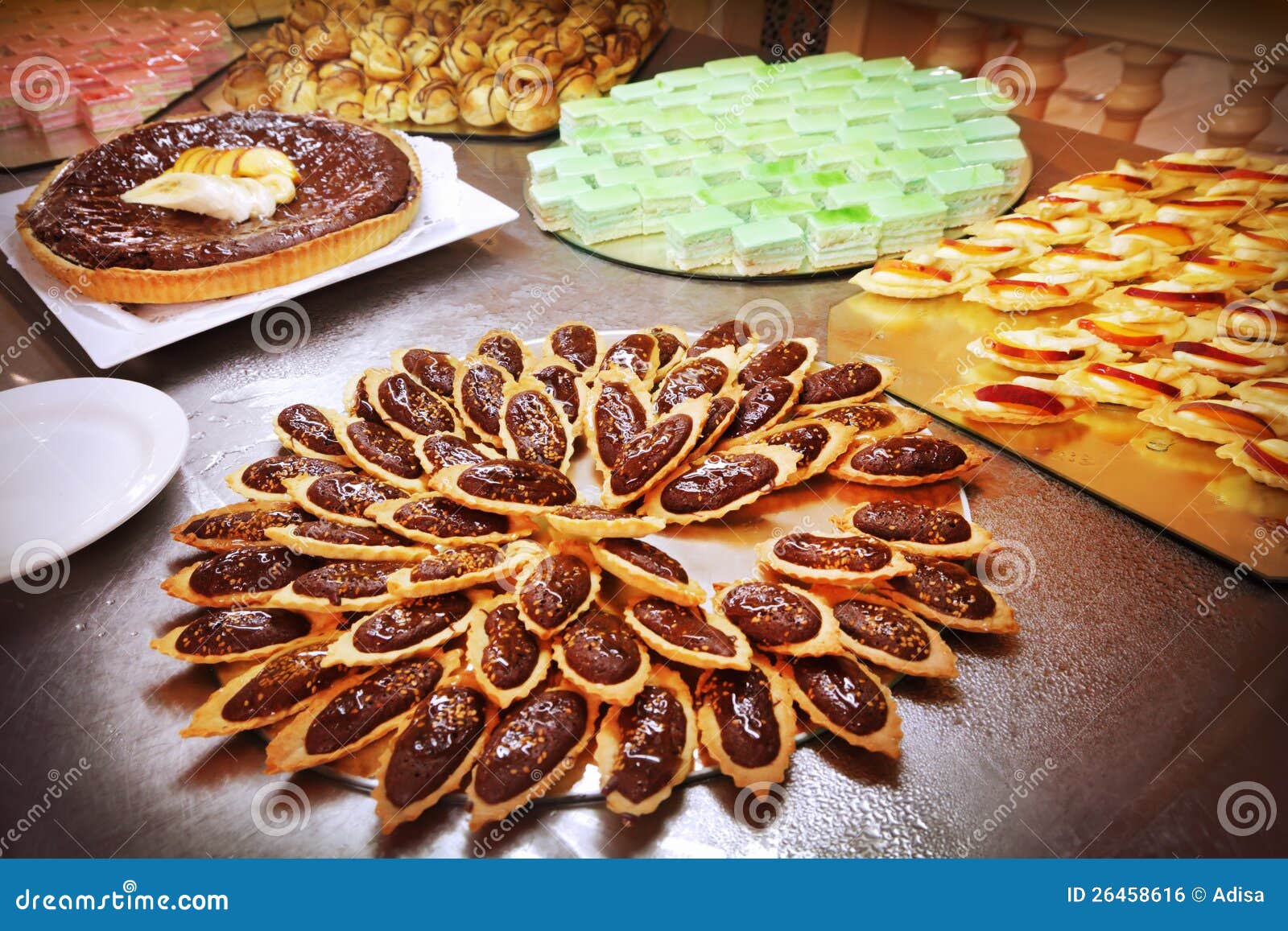 Cakes and pastries stock photo. Image of chocolate, bakery - 26458616