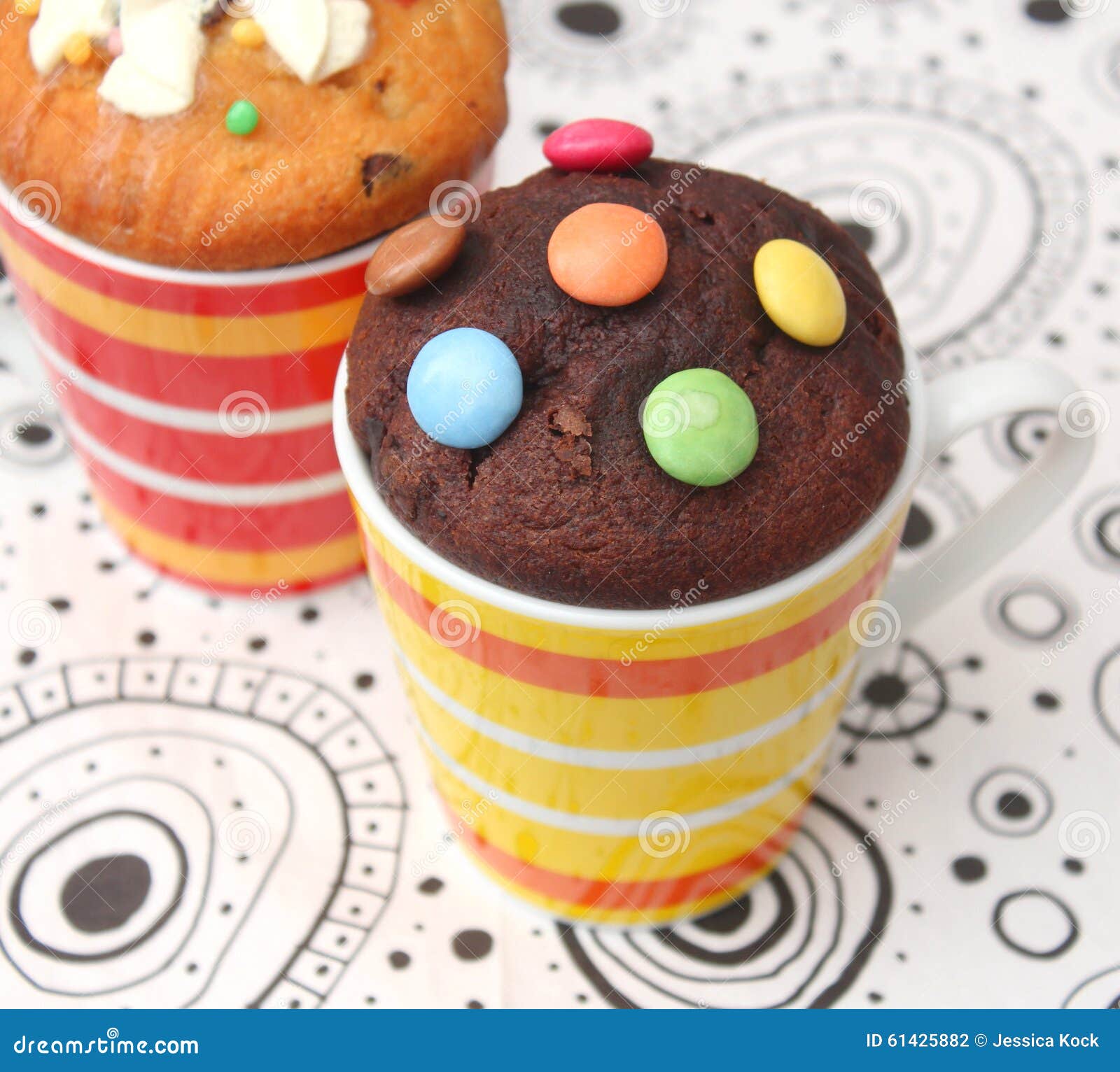 Cakes in a Pot stock photo. Image of bakery, snack, chocolate - 61425882