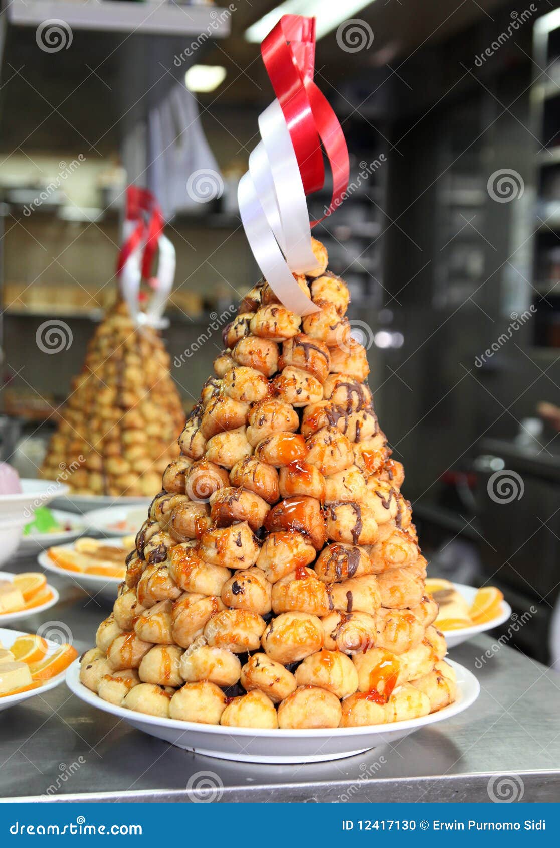 Cakes in pyramid shape stock photo. Image of cake, cookies - 12417130