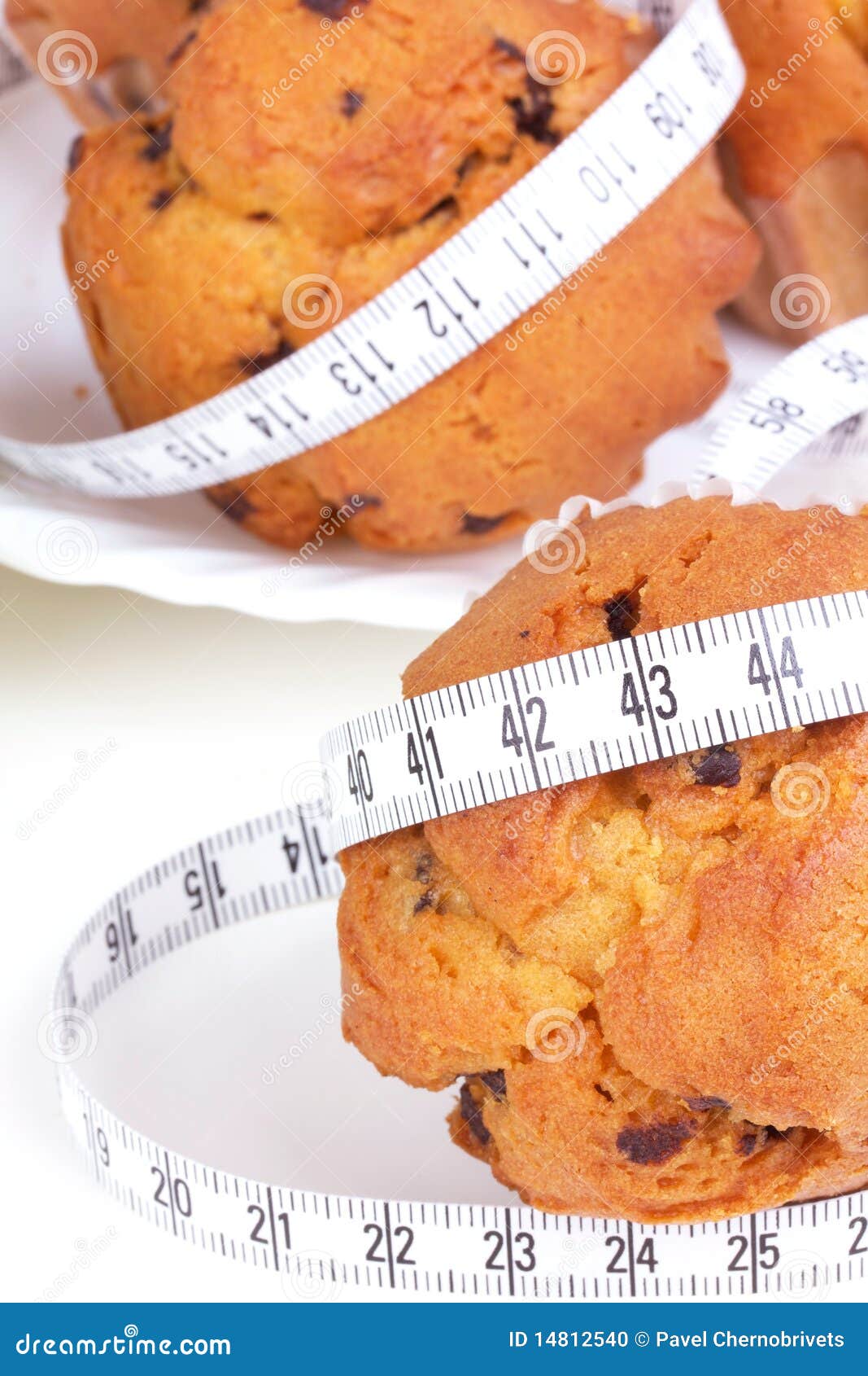 Cakes Rounded Measuring Tape Stock Photo - Image of fitness, horizontal ...