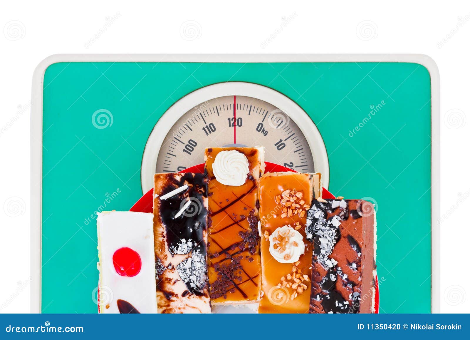 Cakes on weight scale stock photo. Image of healthy, help - 11350420
