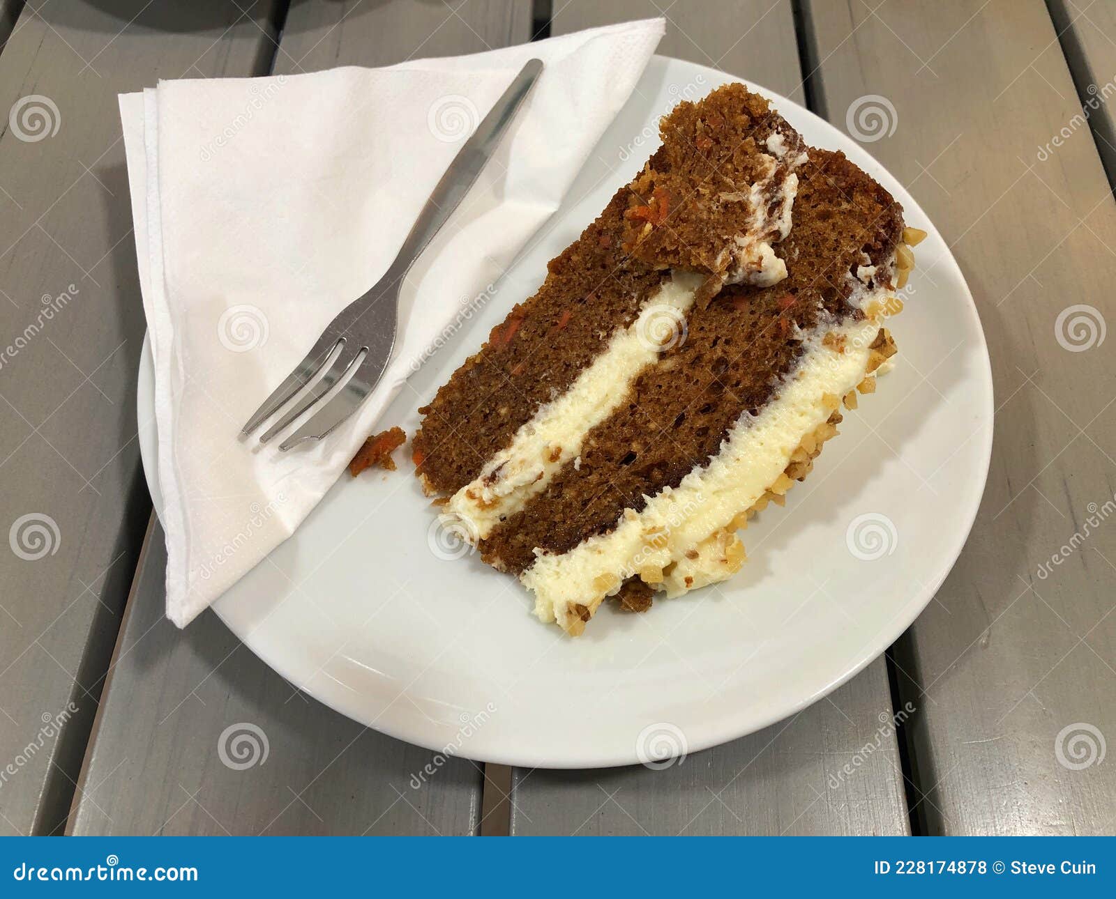 CakeTime stock photo. Image of sweetness, served, buttercream - 228174878