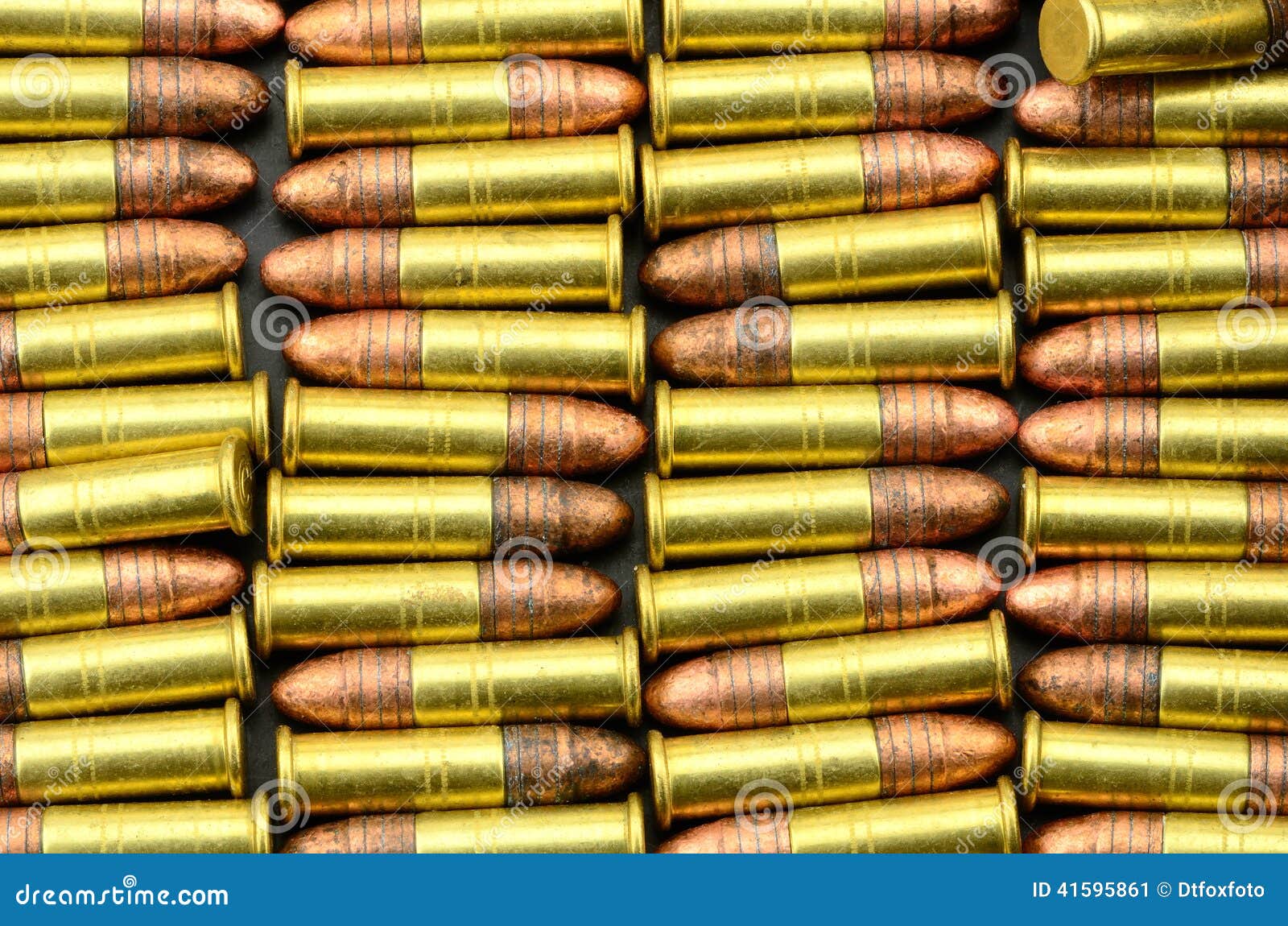 22 CAL stock image. Image of full, firearm, brass, round - 41595861
