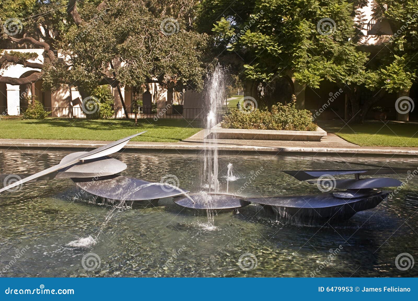 Cal Tech Fountain stock image. Image of sculpture, pasadena - 6479953
