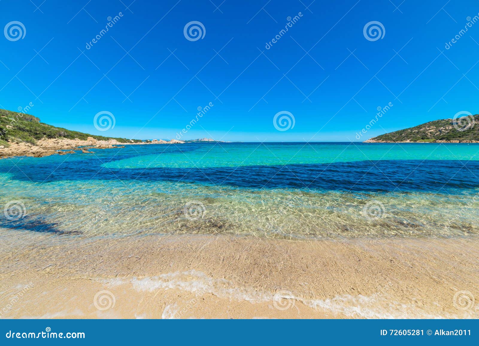 Cala Battistoni on a Clear Day Stock Image - Image of seascape ...
