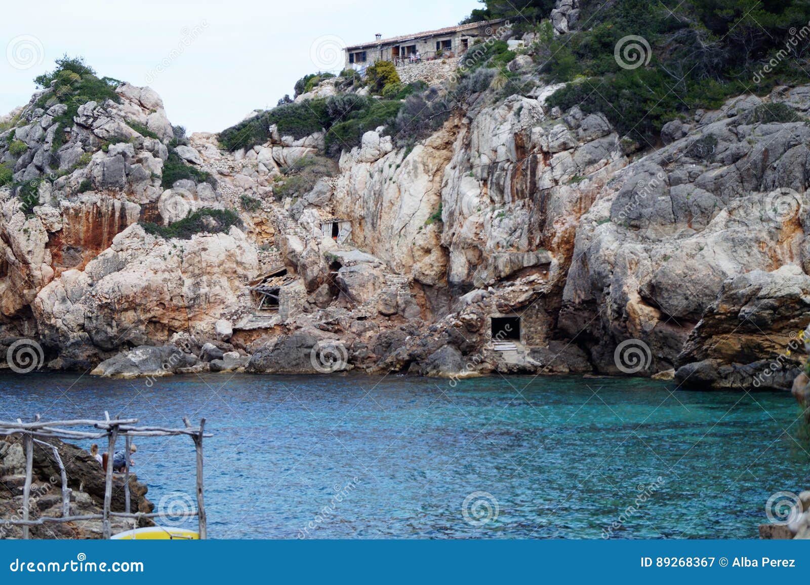 Cala Blava in Majorca stock image. Image of islands, mallorca - 89268367
