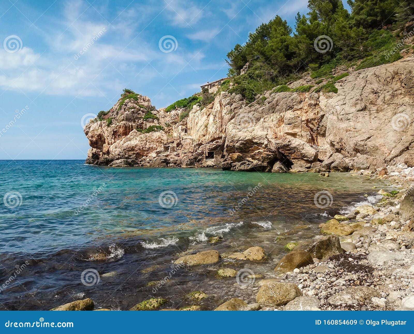 Cala De Deia in Mallorca, Most Beautiful Beach in the World Stock Image ...