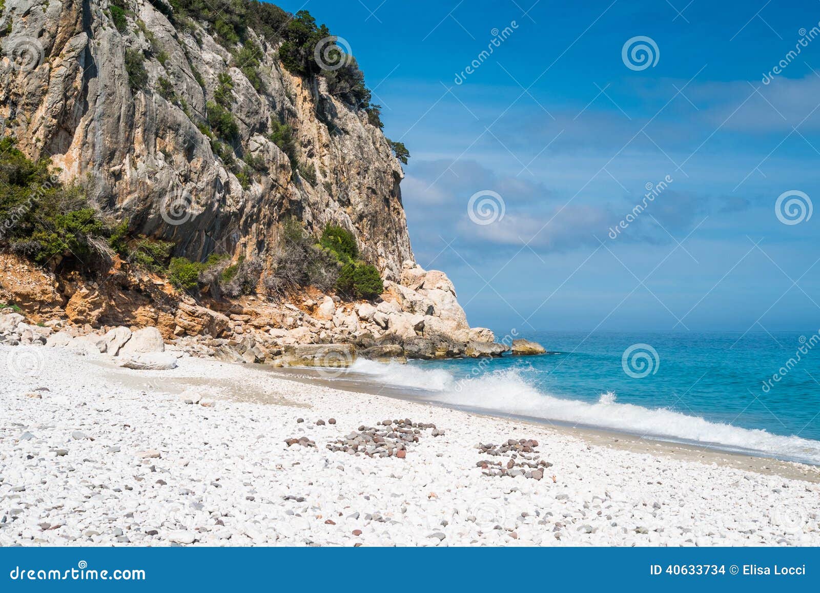 Cala Fuili beach stock photo. Image of landscape, nature - 40633734