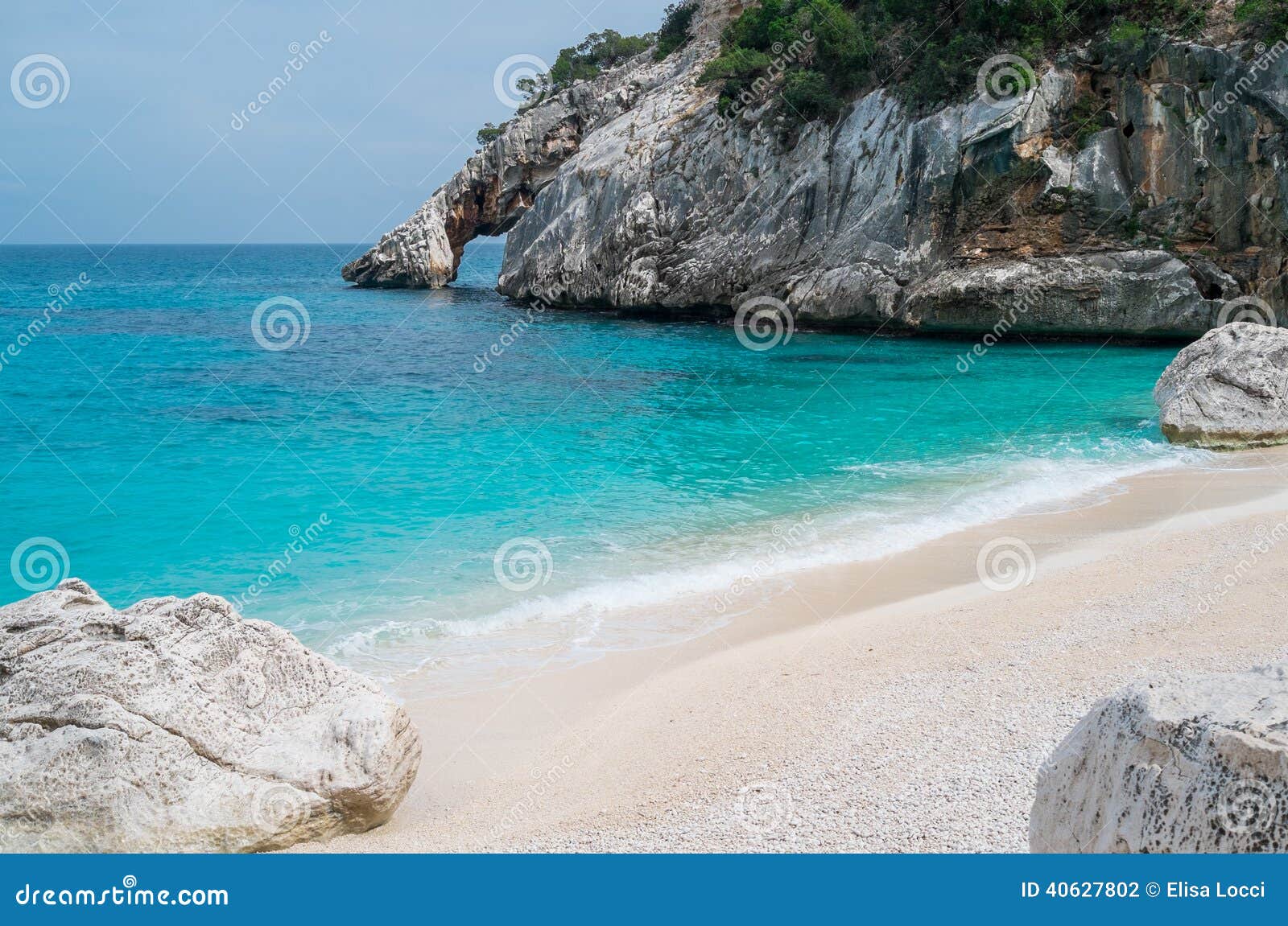 Cala Goloritze beach stock photo. Image of sardegna, baunei - 40627802