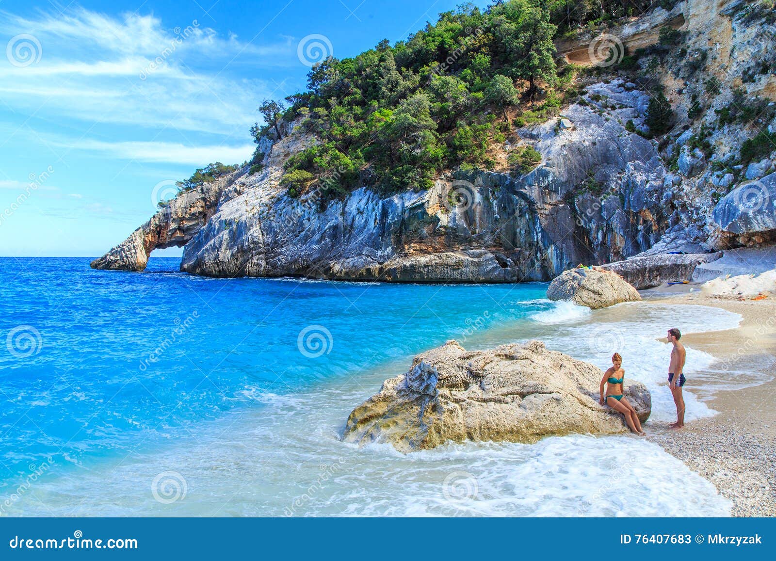 Cala Goloritze Beach, Sardegna Editorial Stock Photo - Image of arbatax ...