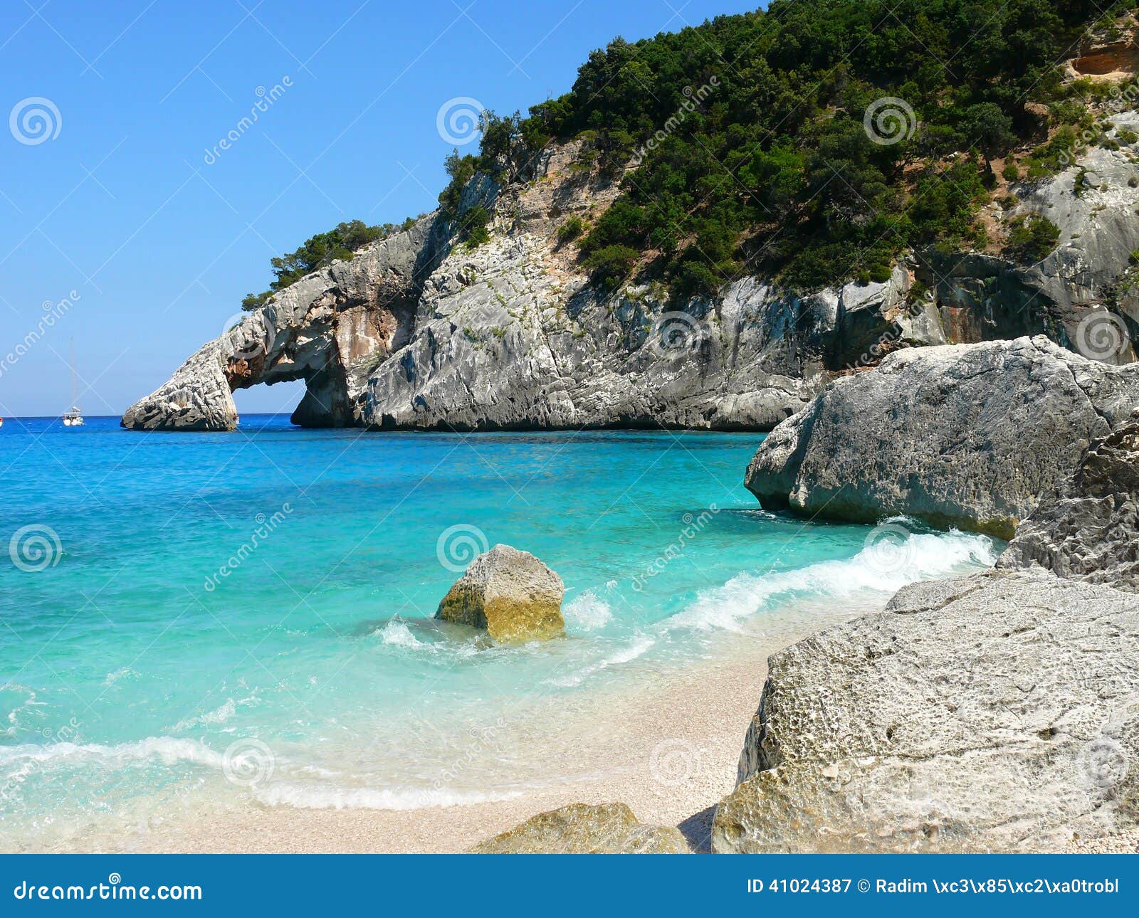 Cala Goloritze stock image. Image of beach, landscape - 41024387