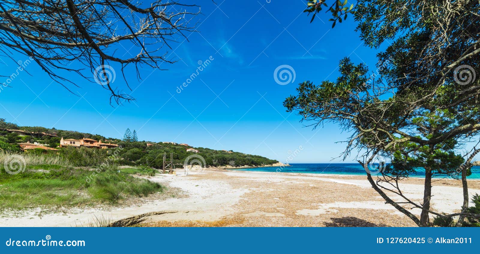 Cala Granu Beach in Costa Smeralda Stock Image - Image of tourism ...