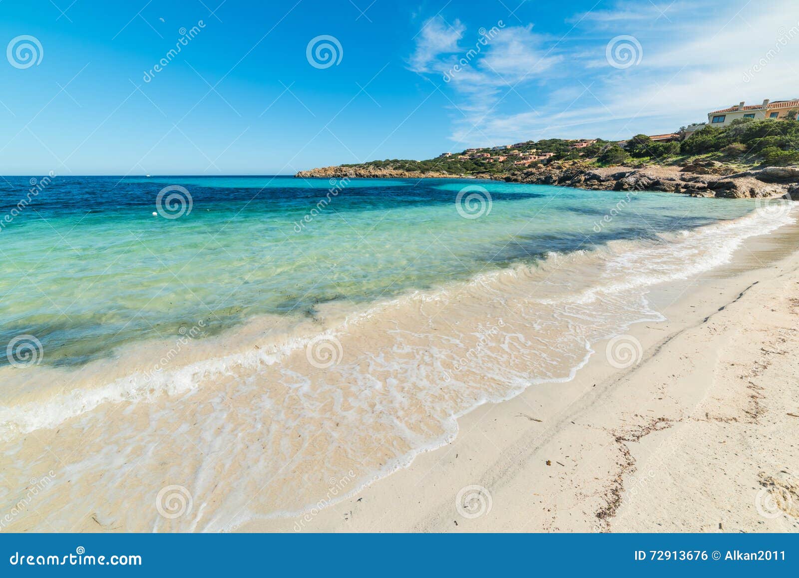 Cala Granu Foreshore in Costa Smeralda Stock Photo - Image of blue ...