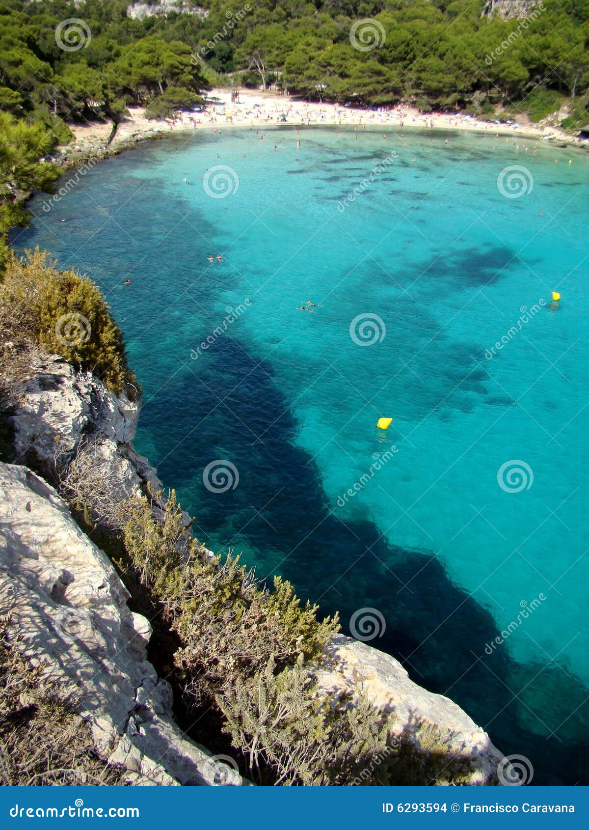 Cala Macarella Menorca stock photo. Image of travel, water - 6293594