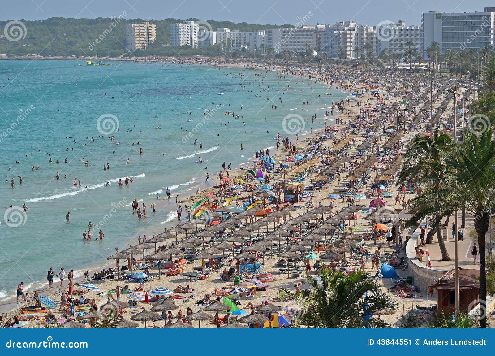 Cala Millor, Mallorca / Spain - March 24 2018: Only A Few People ...