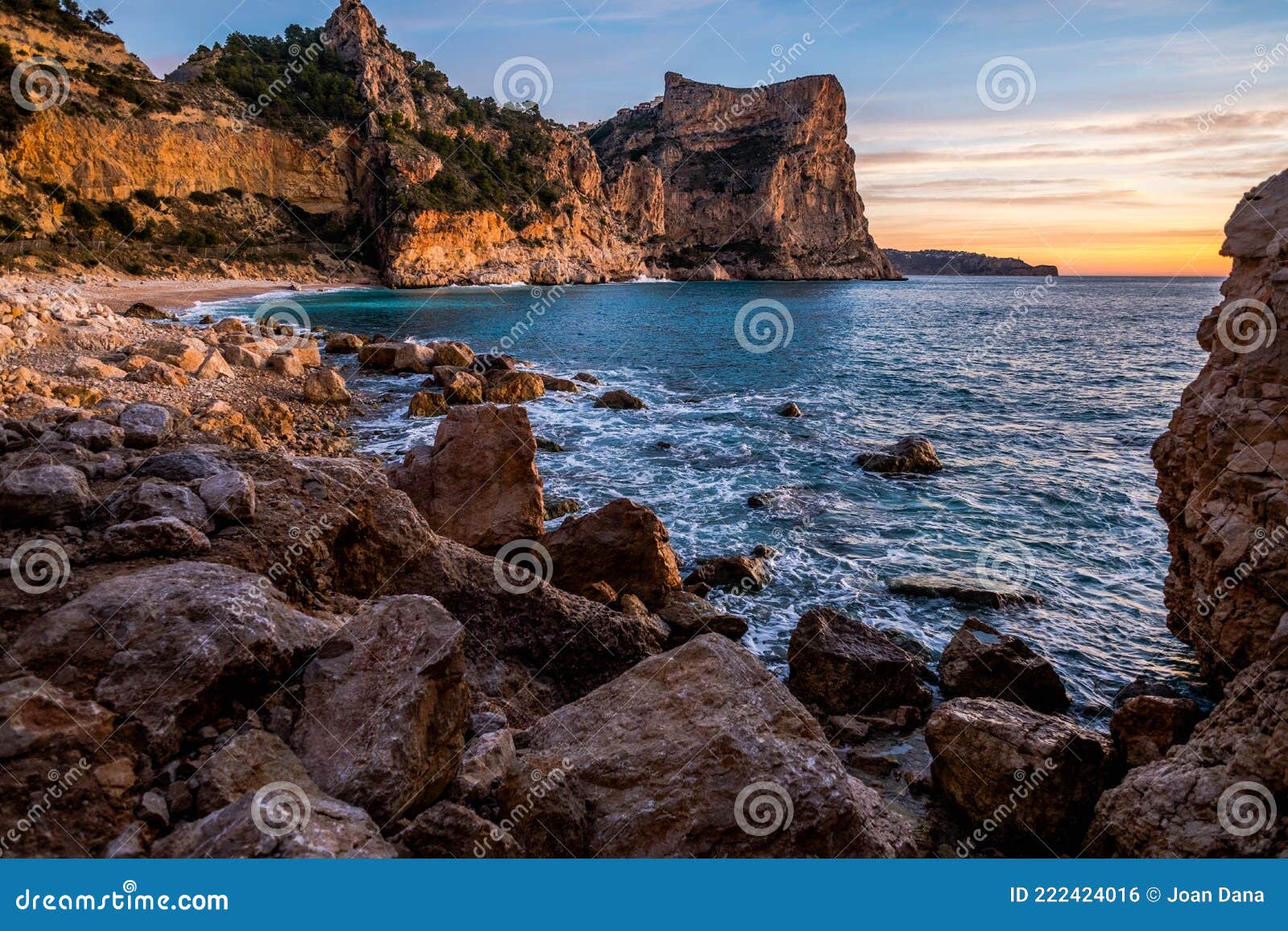 Cala Moraig De Benitatxell, in the Spanish Mediterranean Stock Photo ...