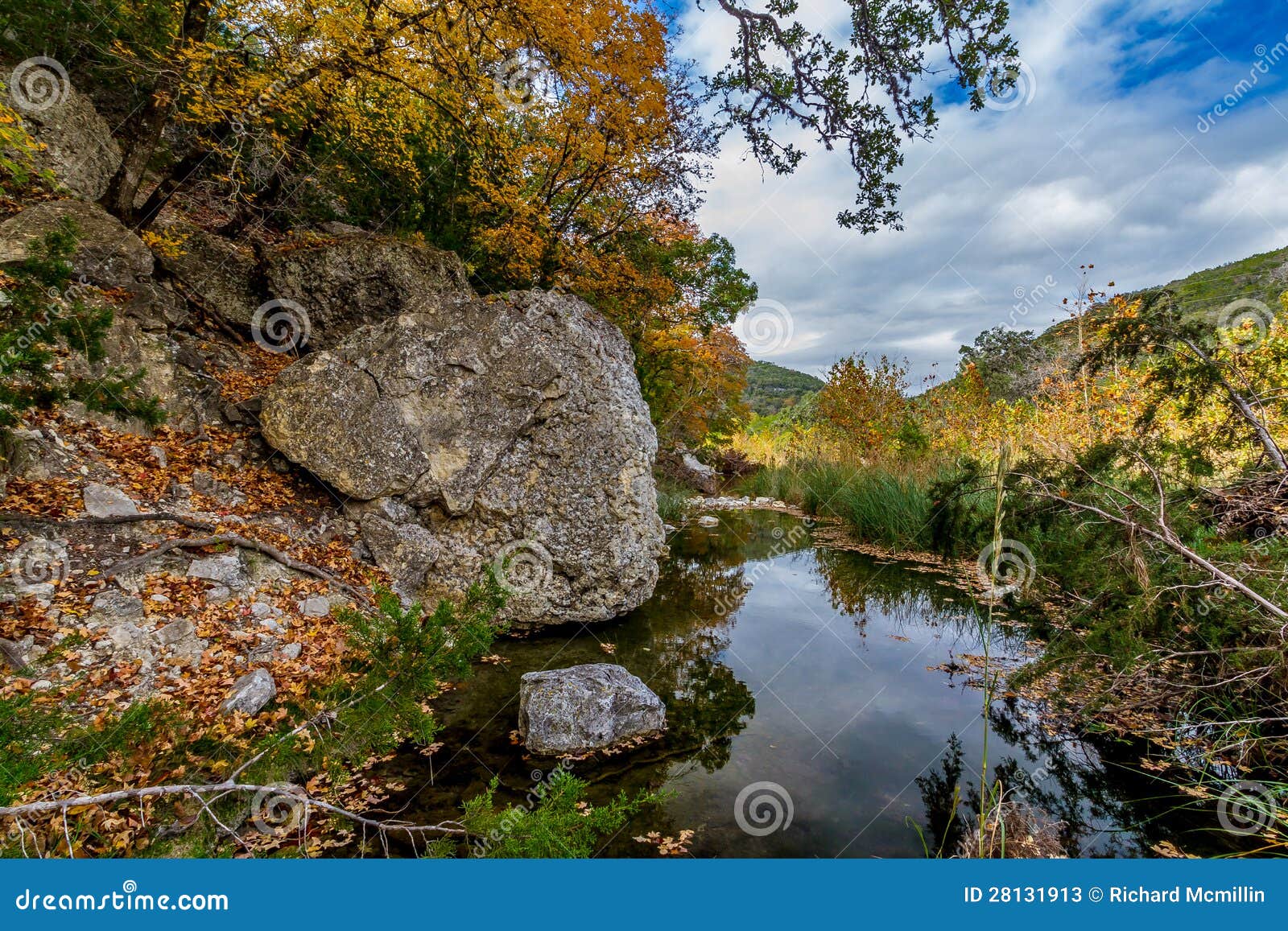 Cala Perdida Pintoresca De Los Arces, TX. Imagen de archivo - Imagen de ...