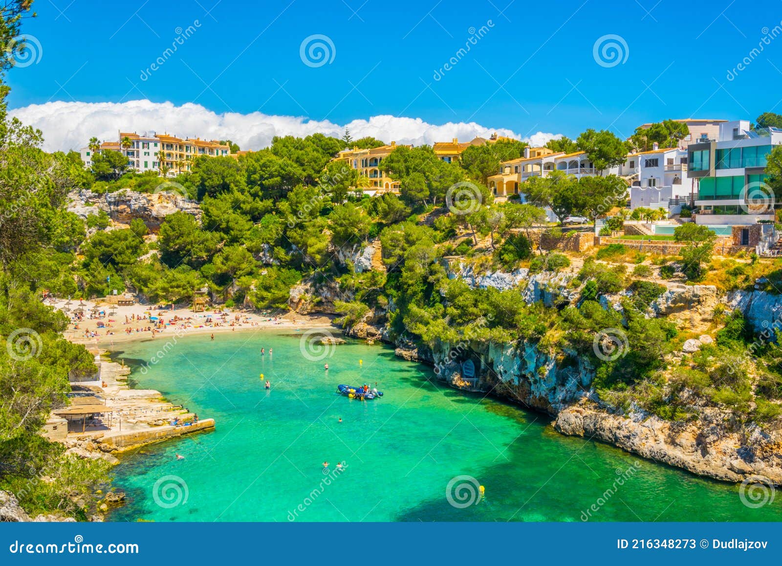 Cala Pi Bay at Mallorca Spanha Imagem de Stock - Imagem de céu, turismo ...