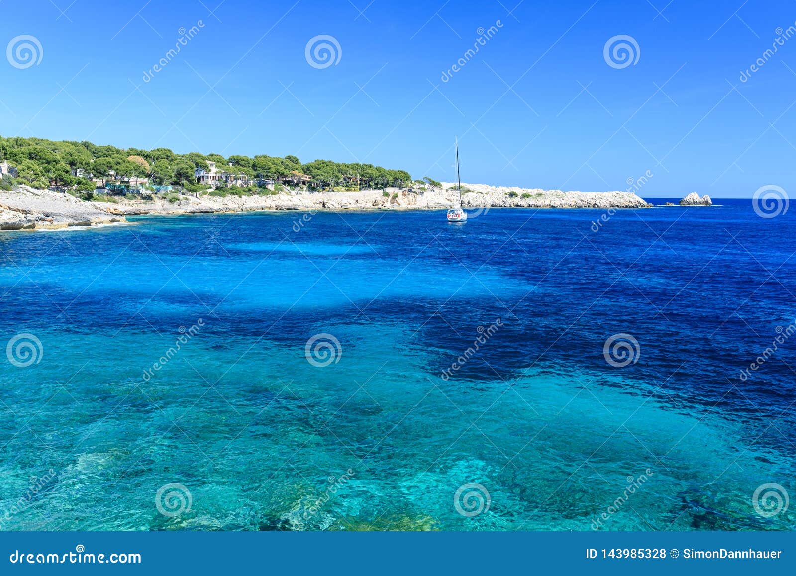 Cala Rajada - Beautiful Coast of Mallorca, Spain Stock Photo - Image of ...