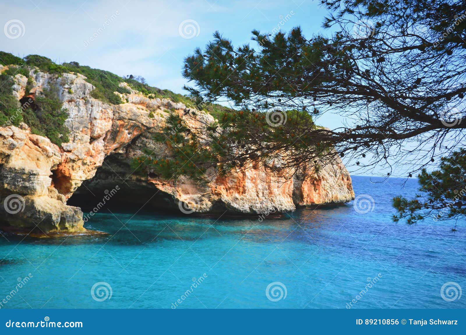 Cala Varques, Mallorca stock photo. Image of swimming - 89210856