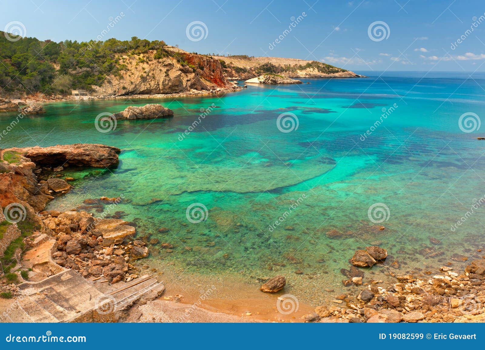 Cala Xarraca, Ibiza Spain stock image. Image of beautiful - 19082599