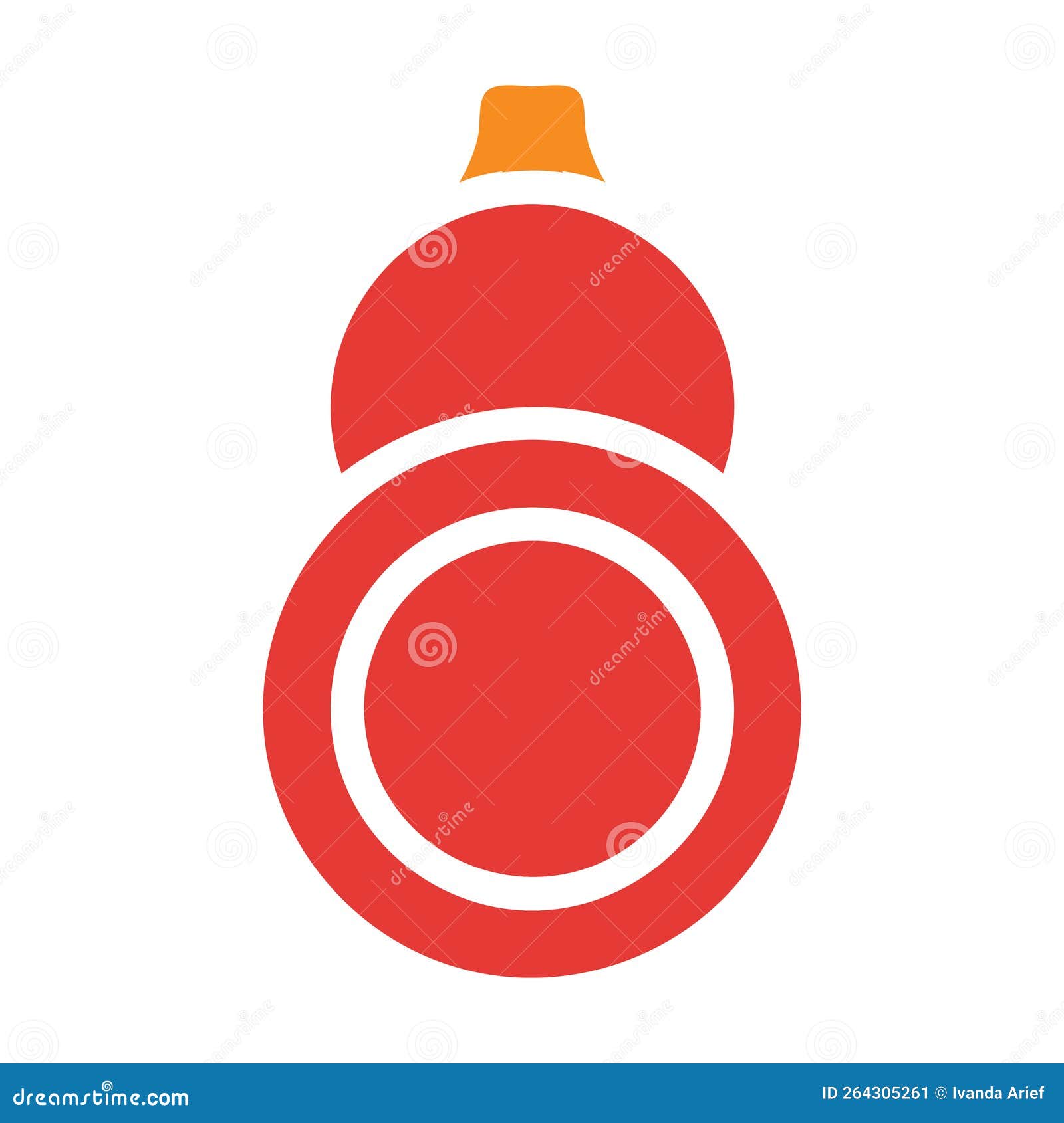 Calabash Solid Red Illustration Vector and Logo Icon New Year Icon ...