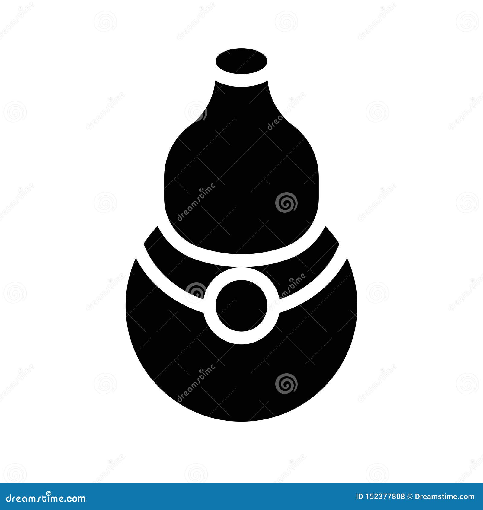 Calabash Vector, Chinese Lunar New Year Solid Icon Stock Vector ...
