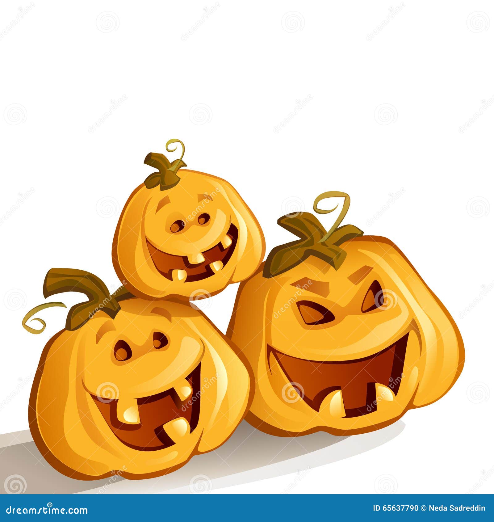 Calabazas (vector) ilustración del vector. Ilustración de octubre ...