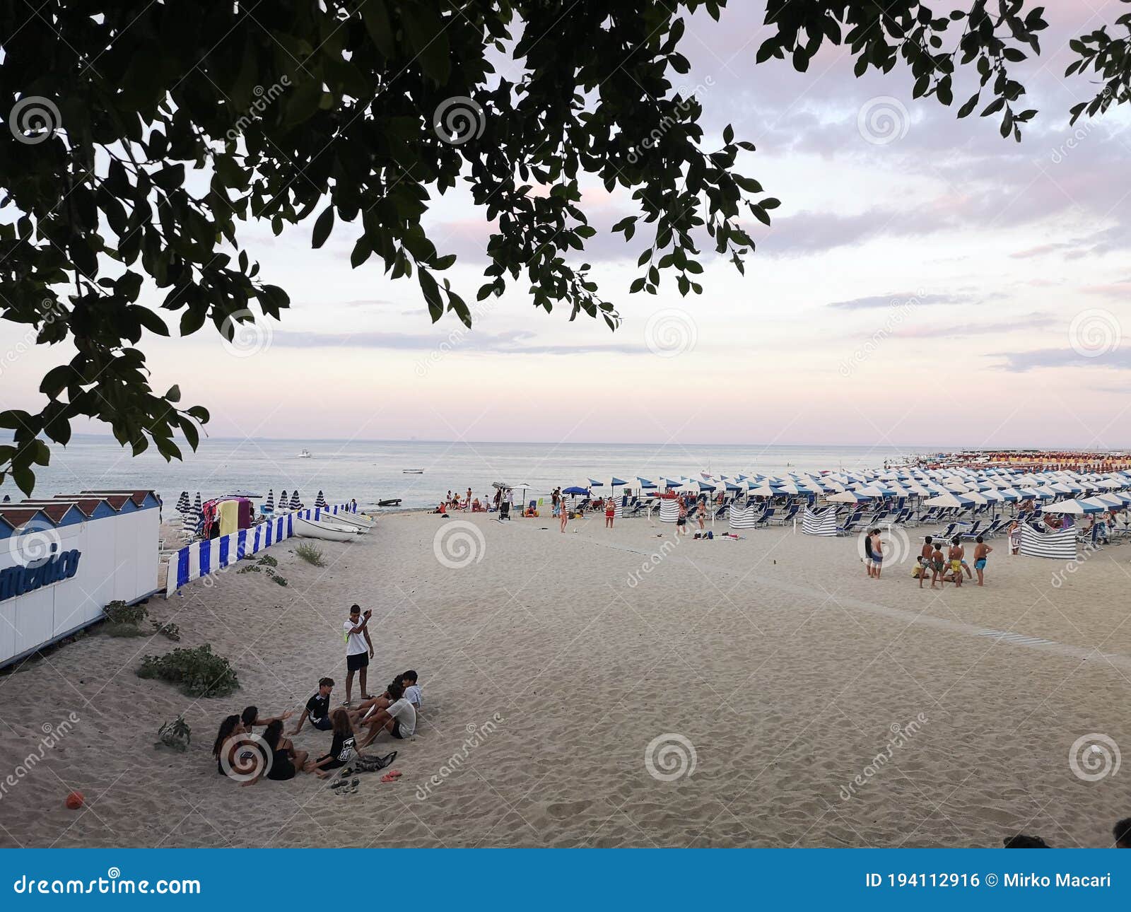 Calabrian City of Soverato Beach View Stock Photo - Image of sand ...