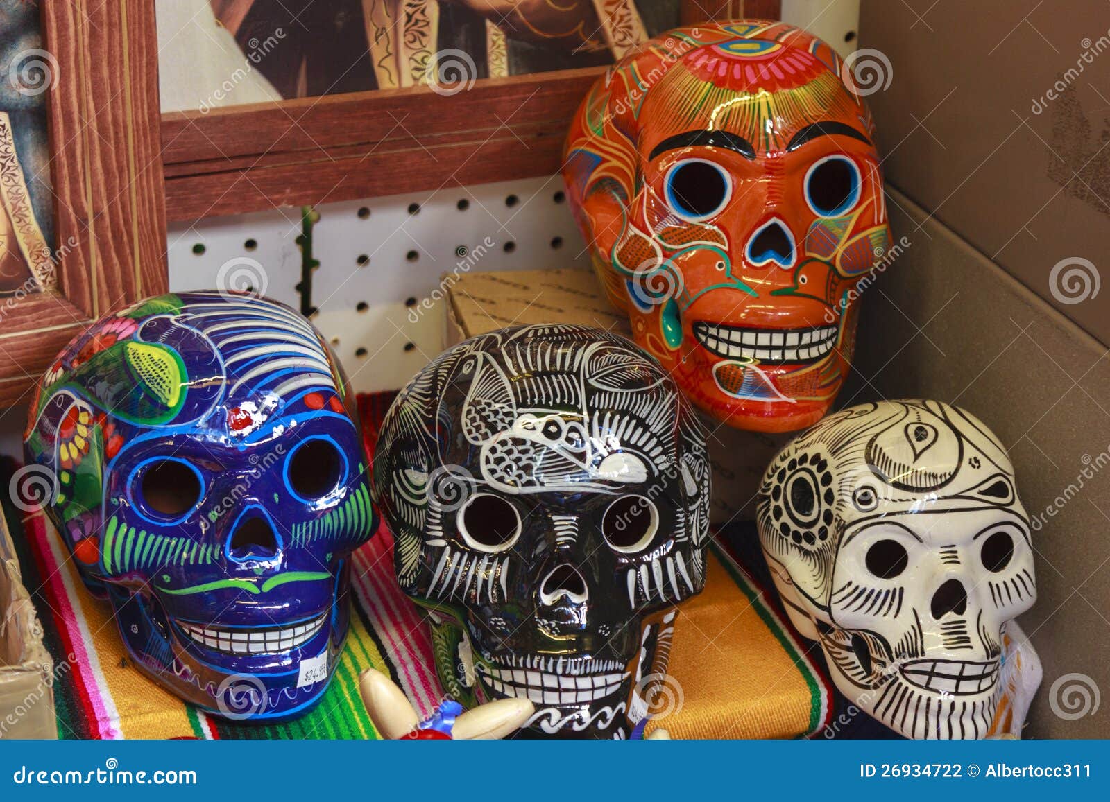 Calaca Art stock photo. Image of holiday, america, blue - 26934722