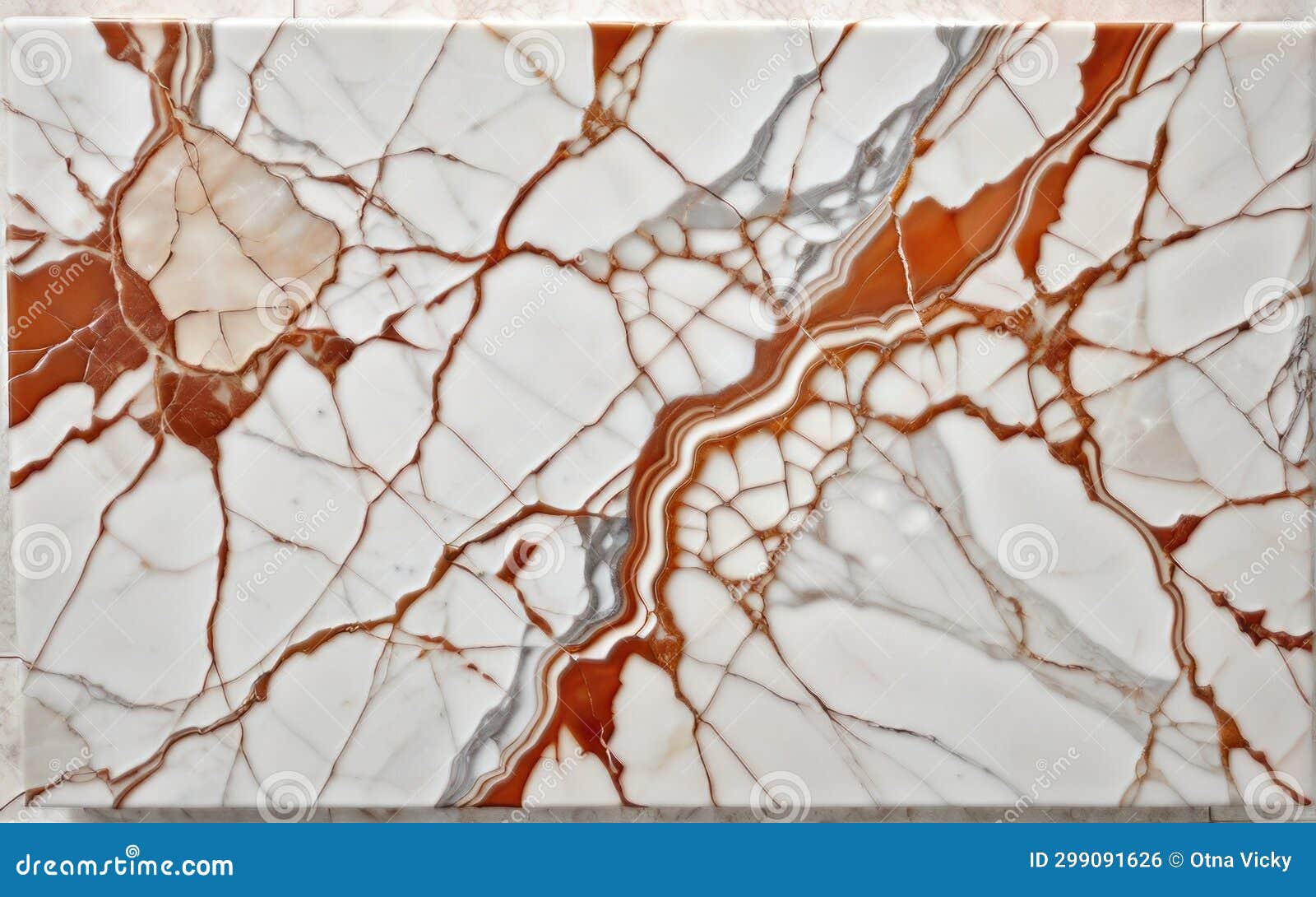 Red Calacatta Marble Texture Of A Natural White And Grey Stone Tile ...