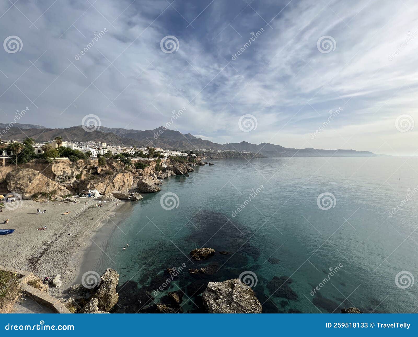 Calahonda Beach During Sunrise, Resort Situated On The Costa Del Sol ...