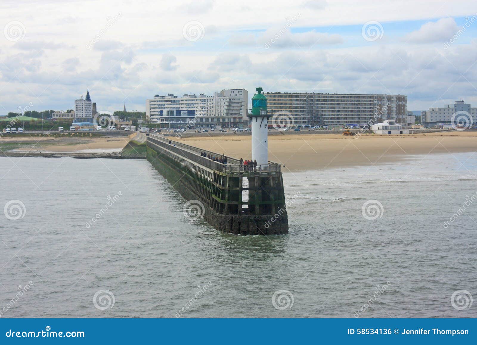 Calais Harbour stock photo. Image of city, beacon, town - 58534136