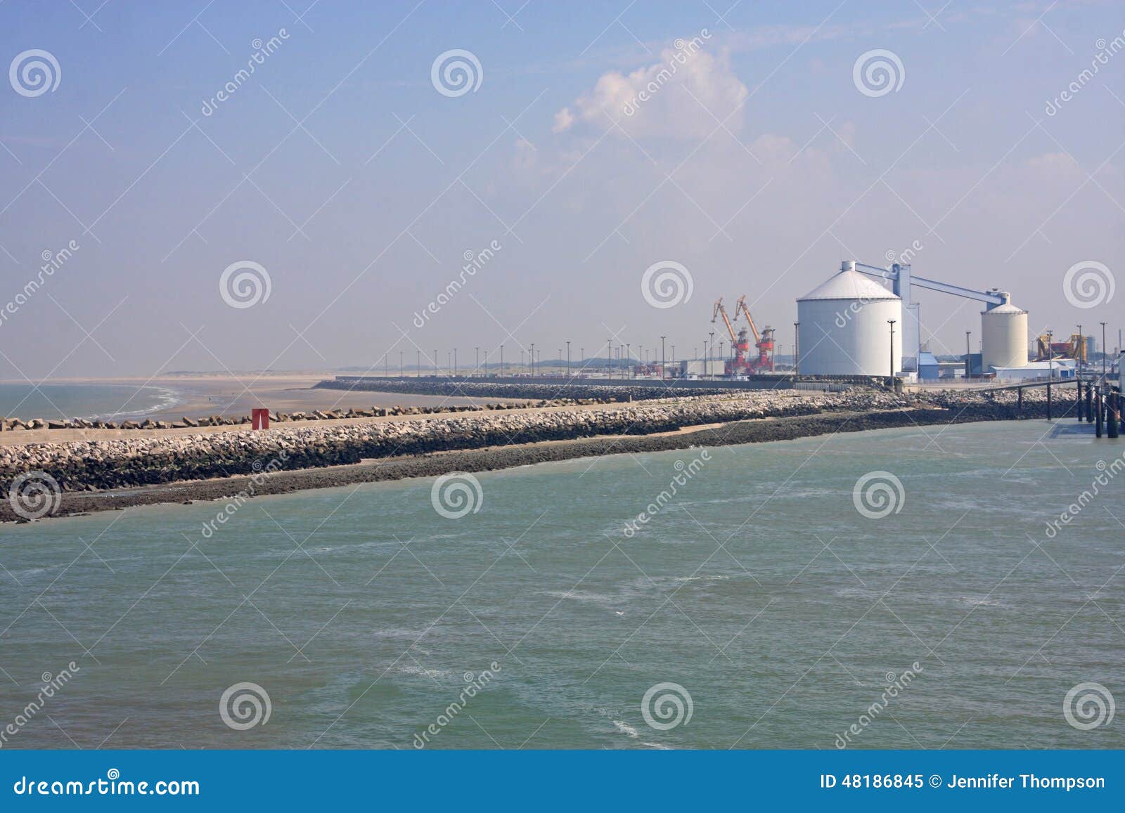 Calais Harbour stock image. Image of stone, ferry, channel - 48186845