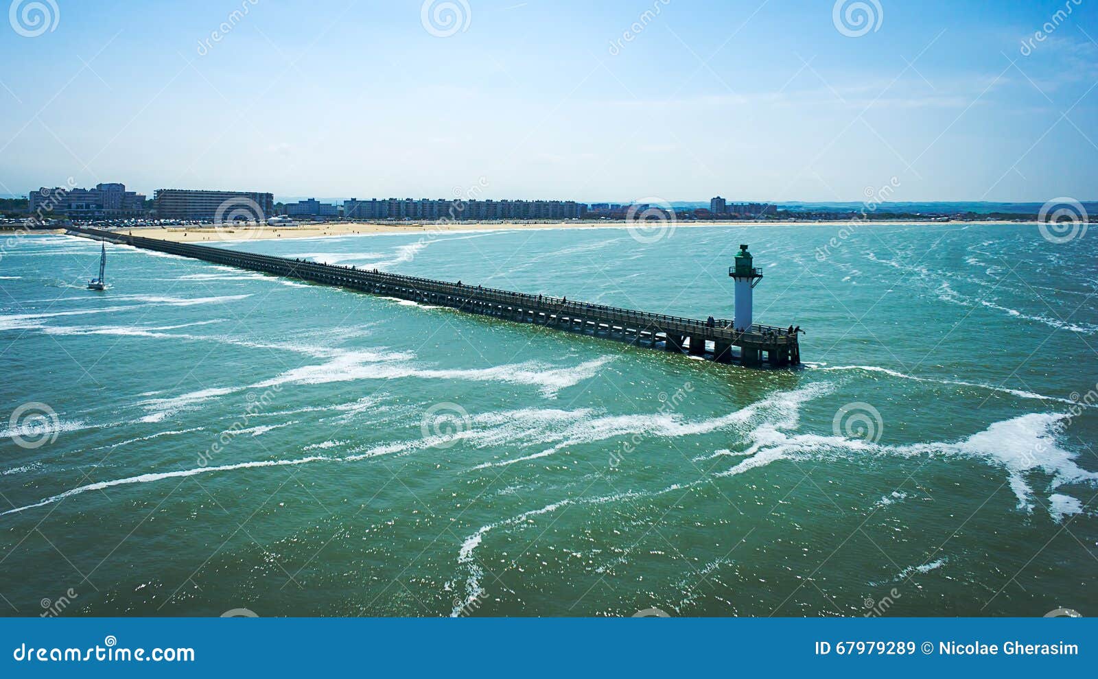 Calais pier stock image. Image of boat, wide, beach, landscape - 67979289