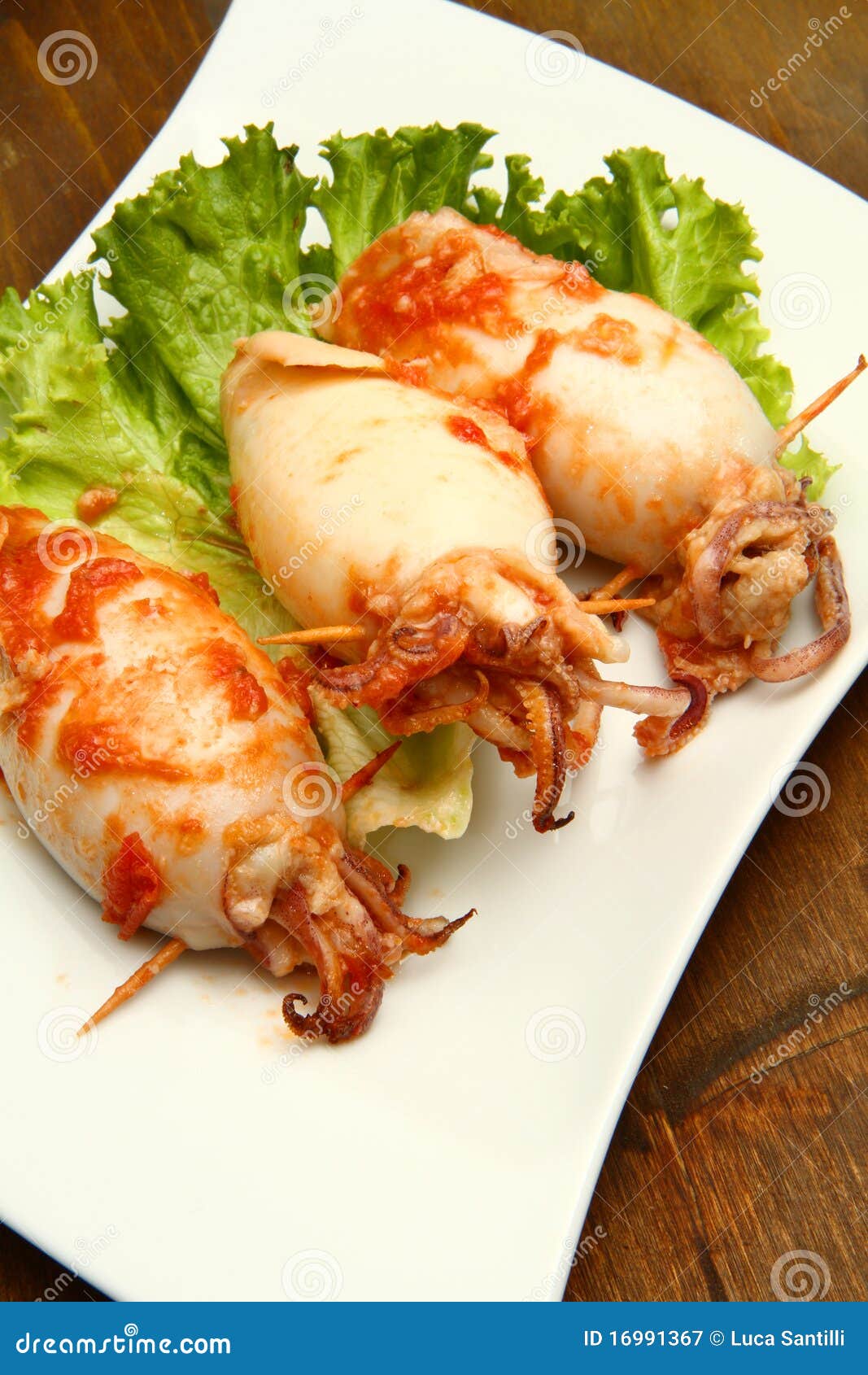 Calamari stock image. Image of garlic, cuisine, grilled - 16991367